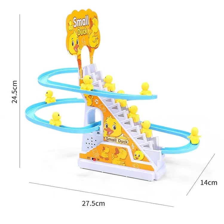Electric Toy Little Yellow Duck Climbing Stairs an... – Vicedeal