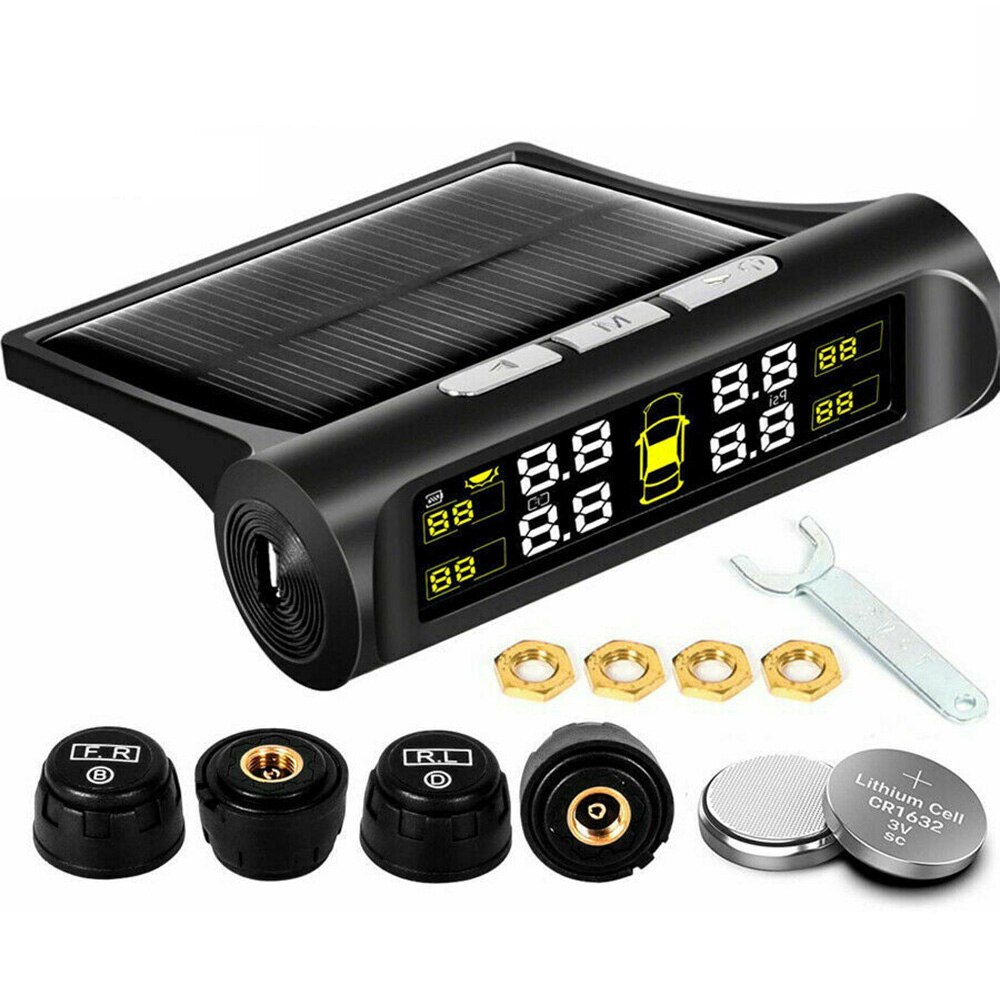 Wireless Solar Car TPMS Tire Pressure Gauge Monito... – Vicedeal