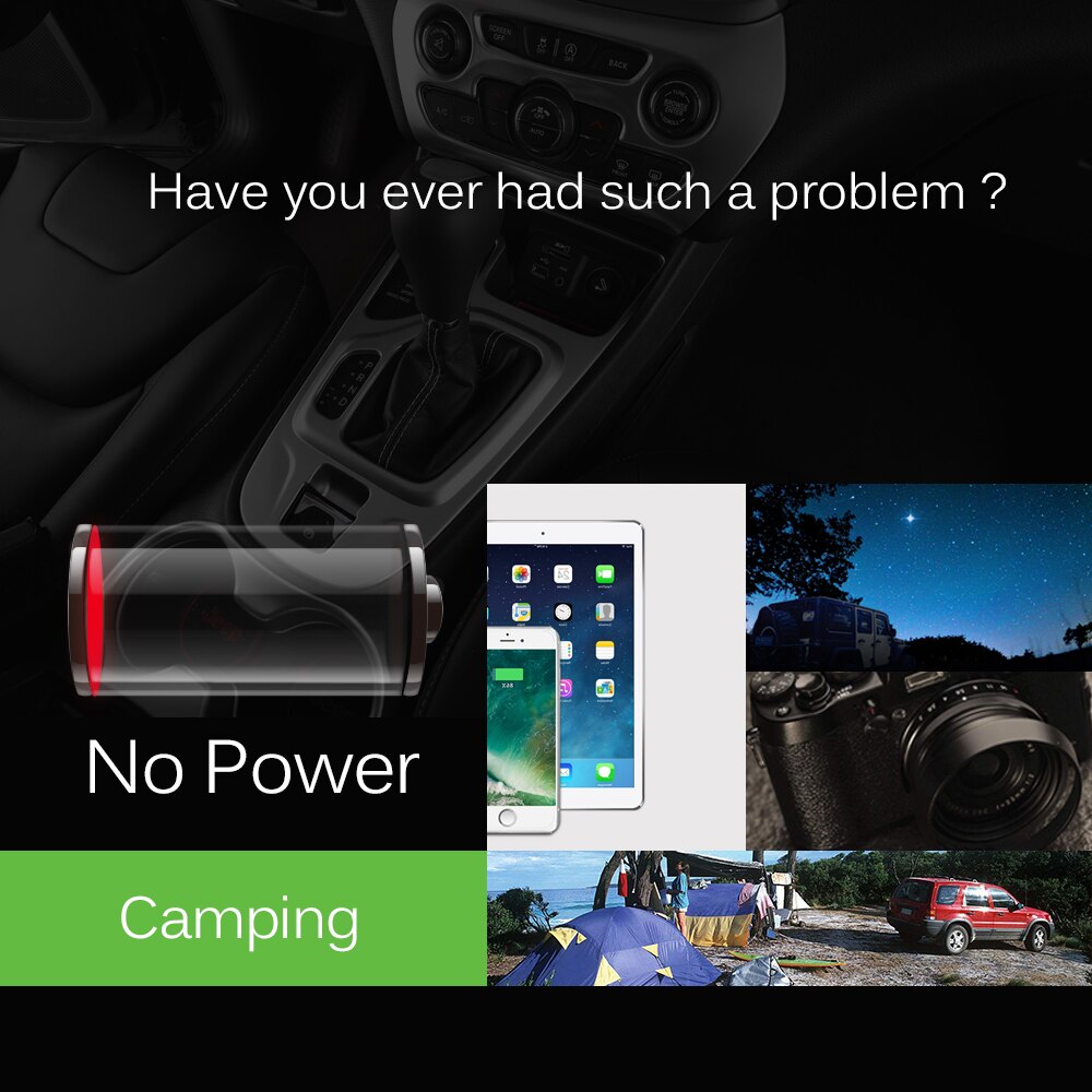 2400W USB Charge Max Watt DC 12V To AC 220V Portab... – Grandado