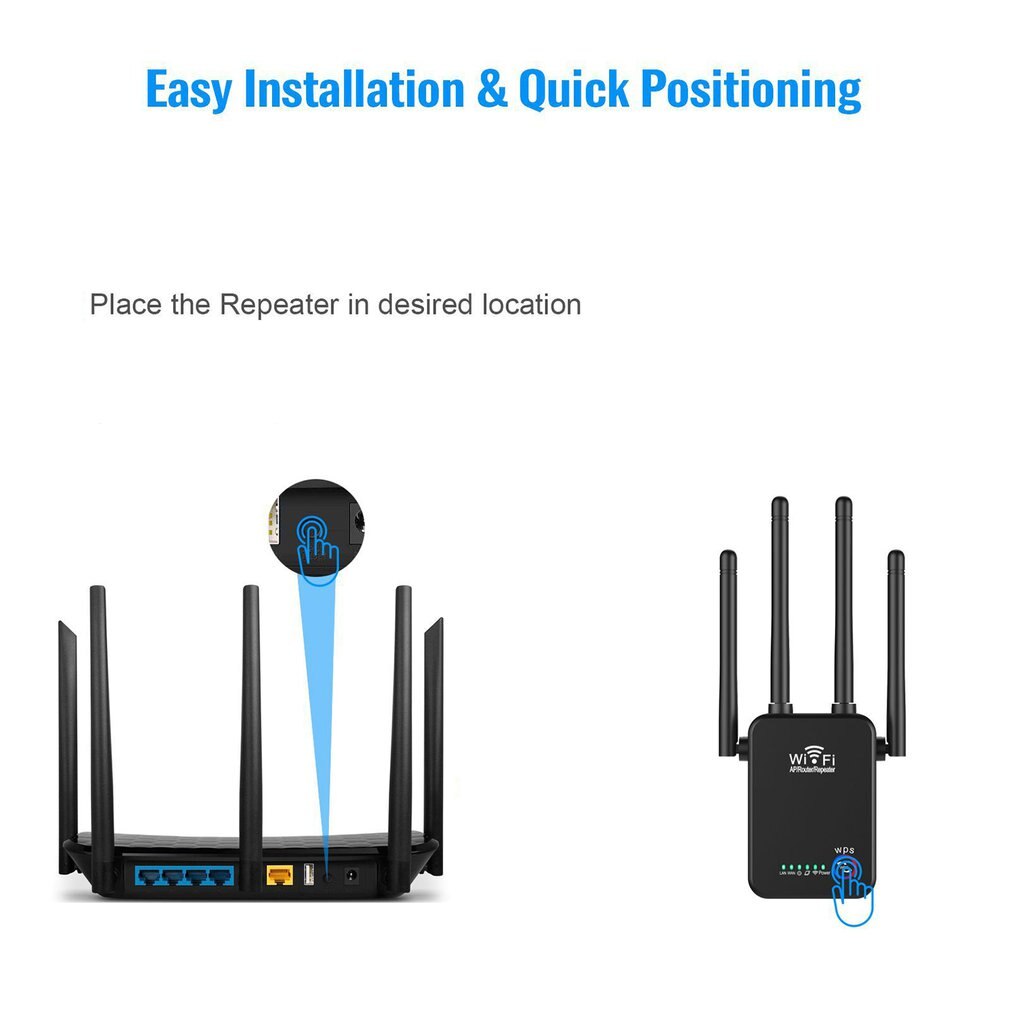 Draadloze Router Wifi Repeater 1200Mbps Dual-Band ... – Vicedeal