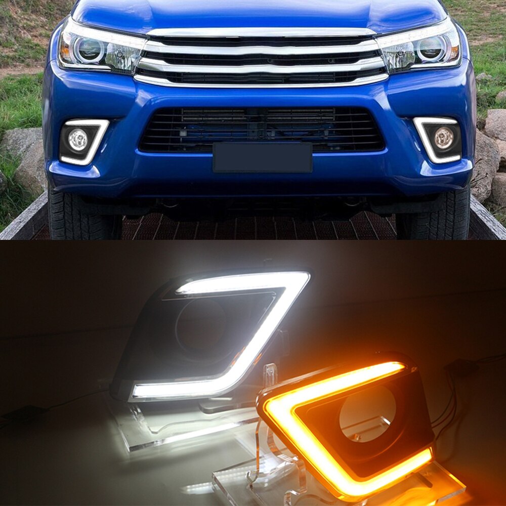CSCSNL 2Pcs For Toyota Hilux Revo Vigo LED DRL Day... – Grandado