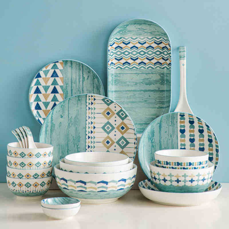 Ceramic Dishes Set Home Nordic Style Tableware Dis... – Vicedeal