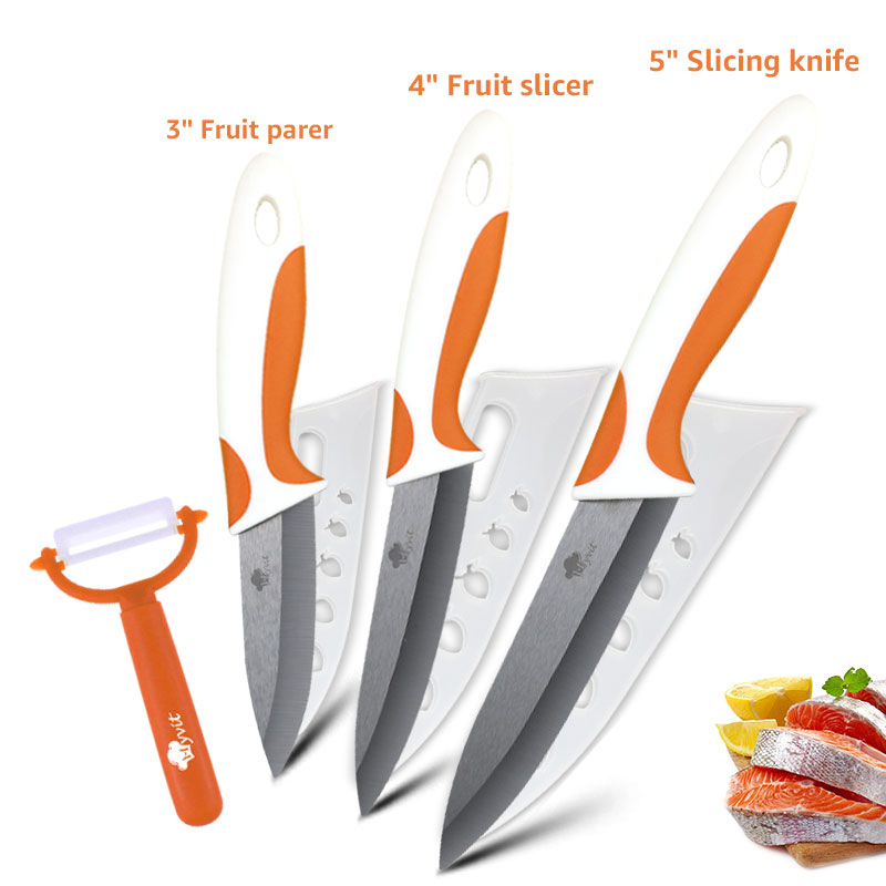 Kitchen Ceramic Knife 3 4 5 6 inch + Peeler Chef P... – Grandado