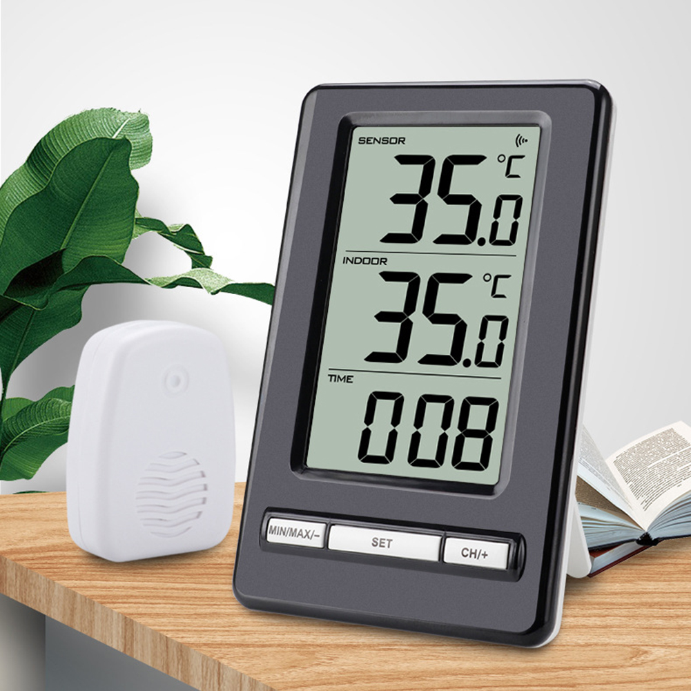 LCD Wireless Weather StationTemperature Indoor/Out... – Vicedeal