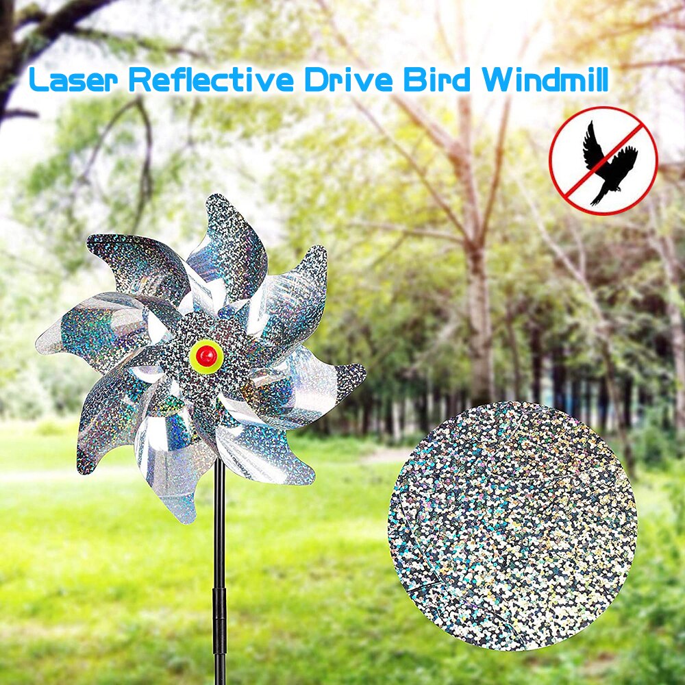 Anti-Birds Reflective Windmill for Garden Orchard ... – Vicedeal