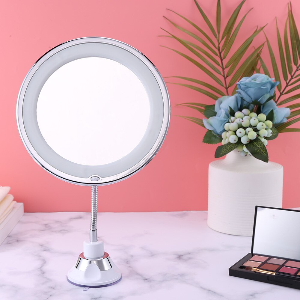 360 Rotation LED Mirror Light Makeup Mirror with L... – Vicedeal