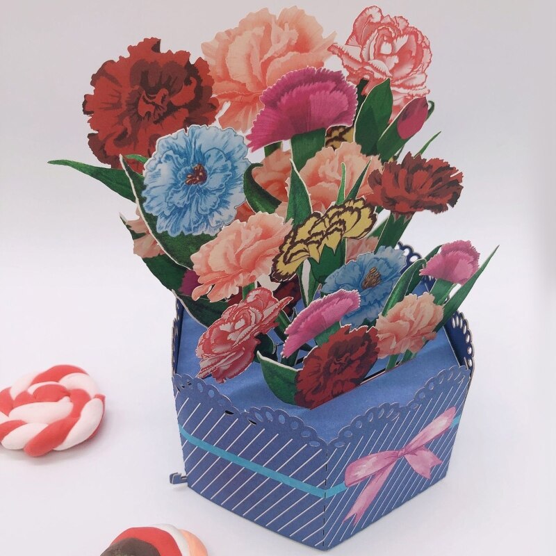 3D Pop hoch Mütter Schild Karten Blumen- Blume Dan... – Grandado