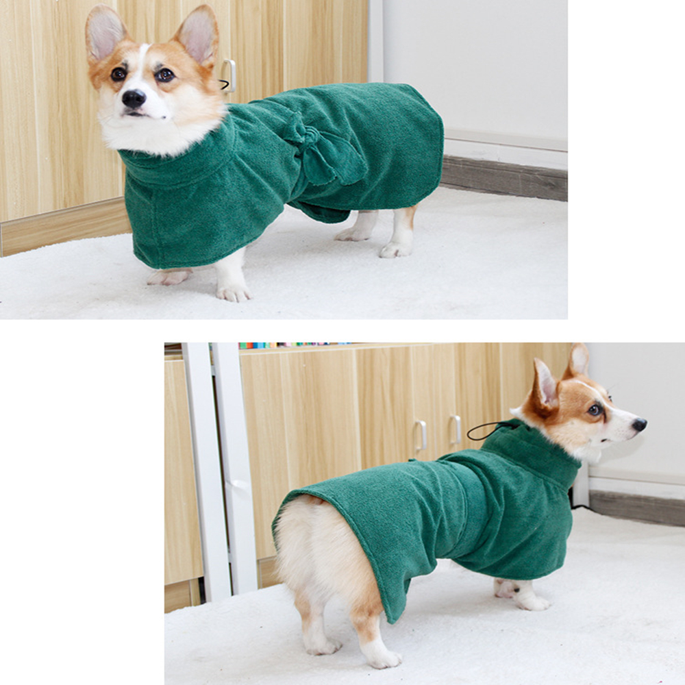 Super Absorbent Dog Bathrobe Pet Clothes 356g Micr... – Grandado