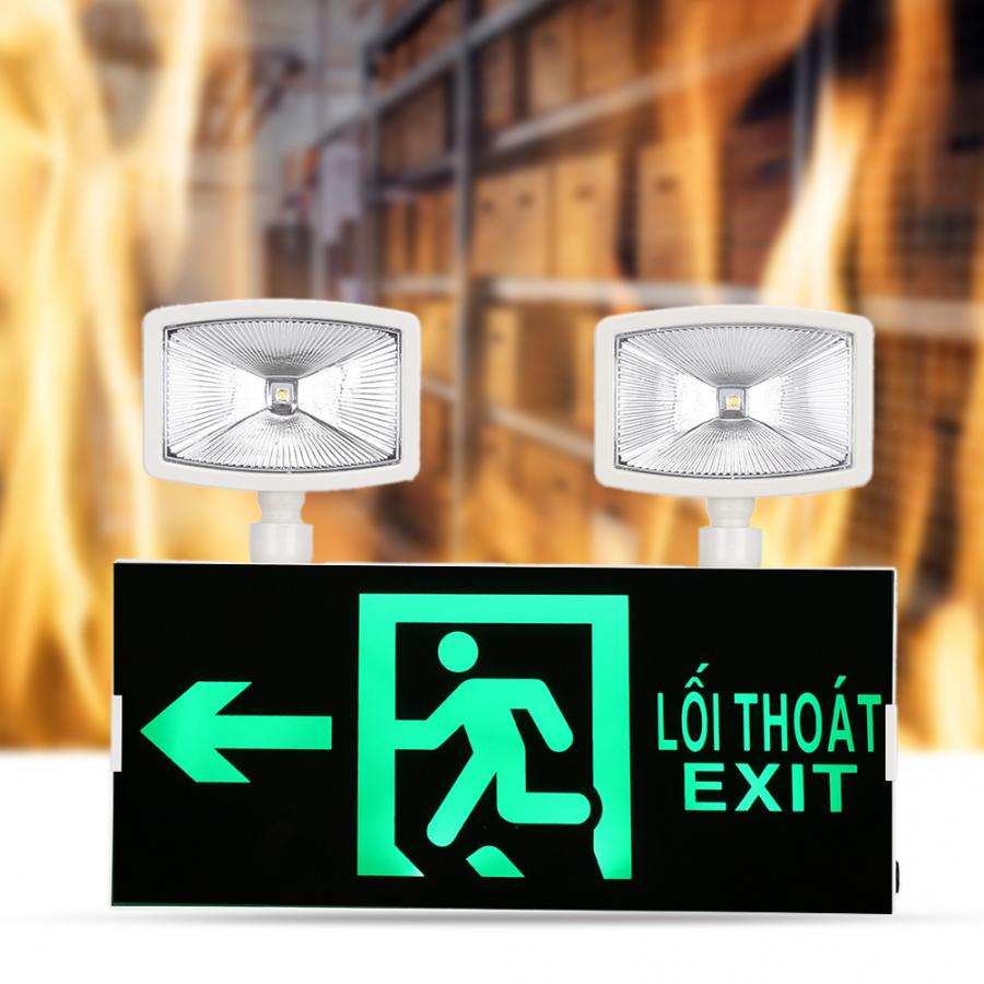 LED Emergency Exit Sign Evacuation Indicator Light... – Grandado
