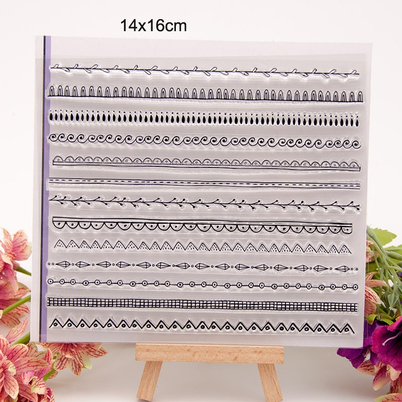 Lace Border Edge Clear Stamps Scrapbooking Rubber ... – Vicedeal