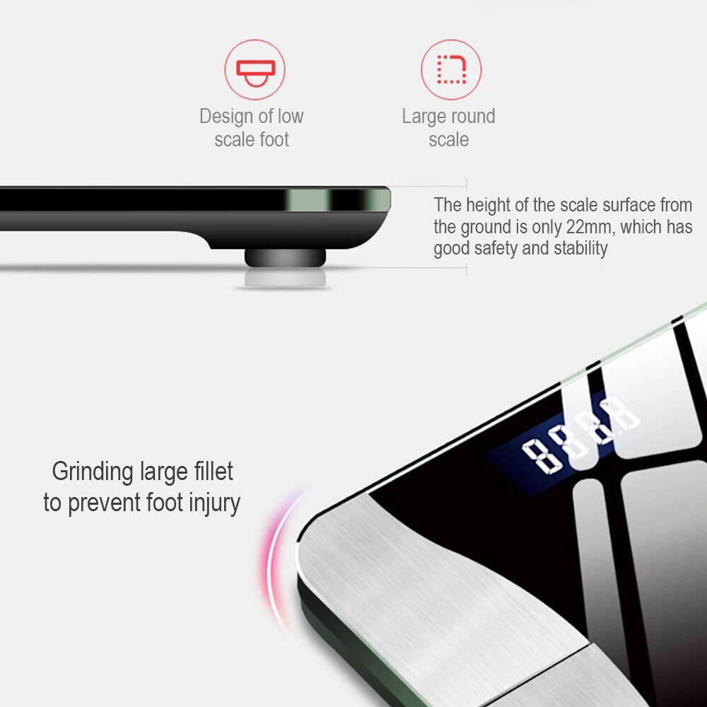 Bluetooth Body Scales Smart Digital Scale Body Com... – Grandado