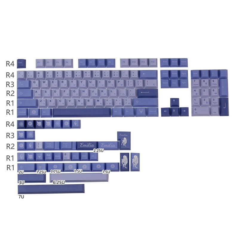 140 Keys GMK Frost Witch Keycaps Japanese PBT Dye ... – Grandado