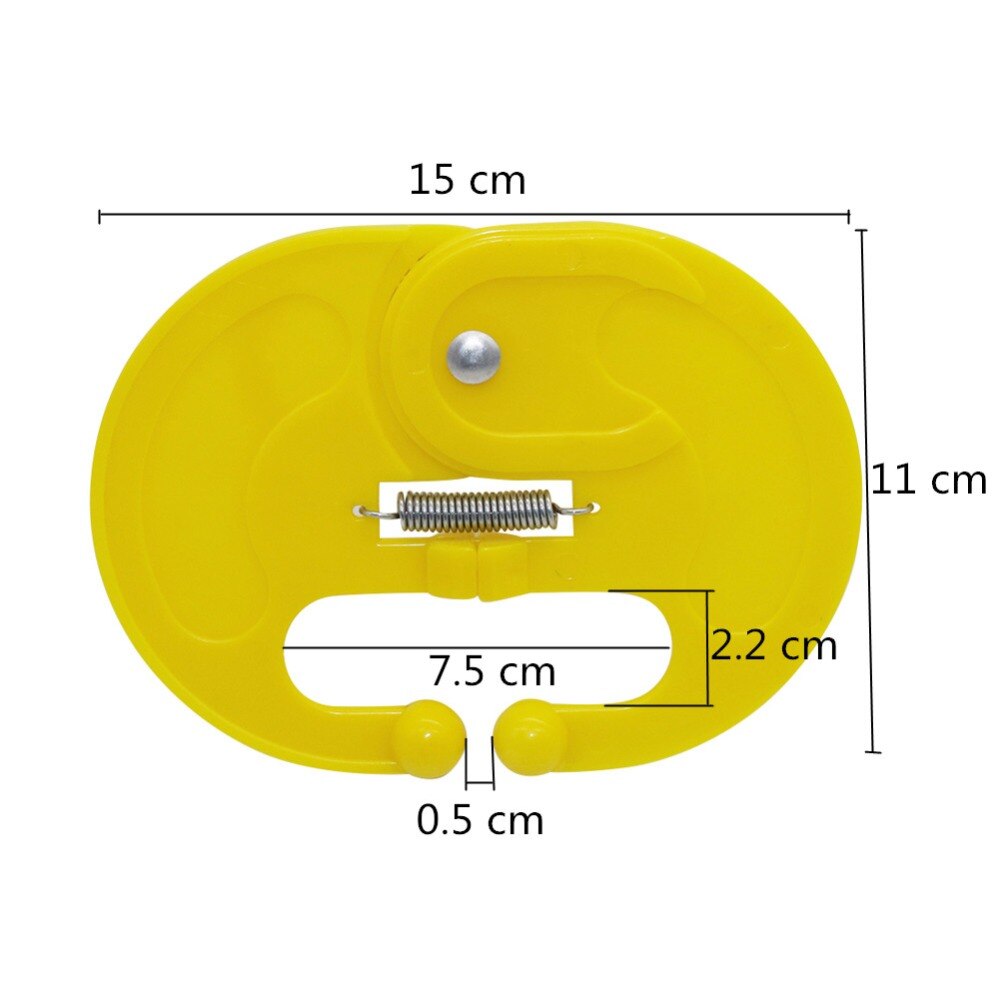 3 Pcs Farm Animal Equipment Yellow Durable Plastic... – Grandado