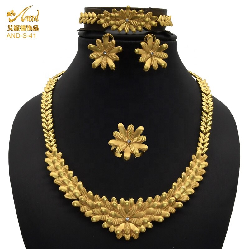 ANIID Jewelery Set Dubai Necklace For Womans Gold ... – Vicedeal