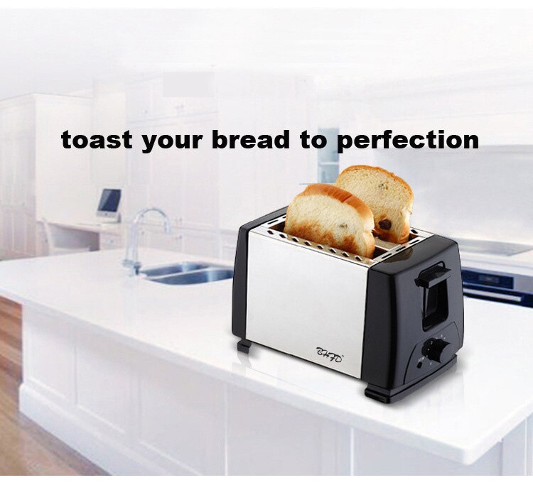Automatic Stainless Steel Toaster With Two Wide Wi... – Grandado