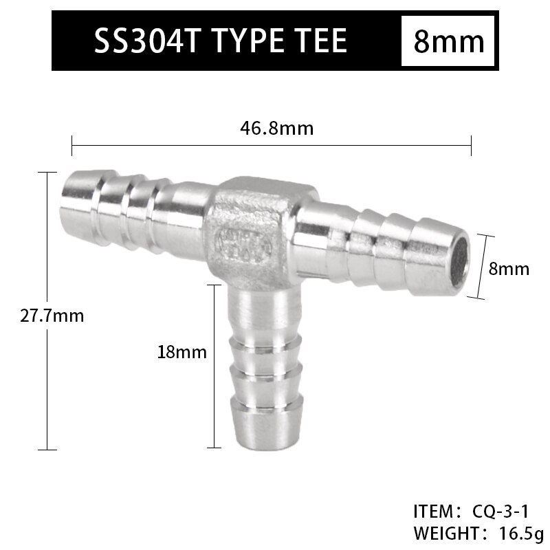 SS304 Hydraulische Rvs T Type Slang Joint Connecto... – Vicedeal