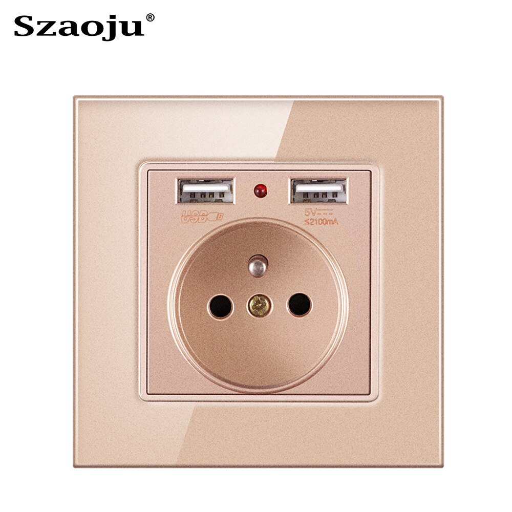 Szaoju Wall USB Power Socket, Many style Panel, Be... – Grandado