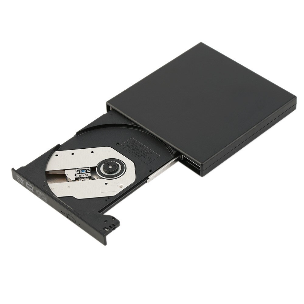 black USB 2.0 External CD+-RW DVD+-RW DVD-RAM Burn... – Grandado