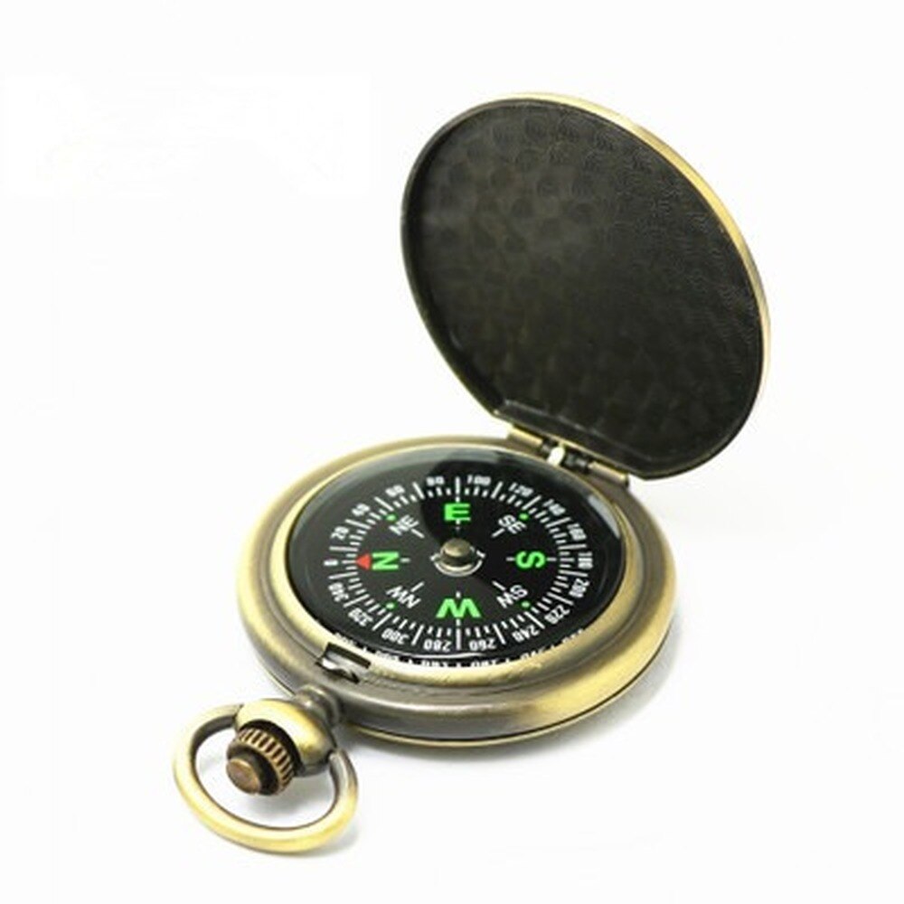 1 PC Vintage Bronze Compass Pocket Watch Retro Men... – Vicedeal