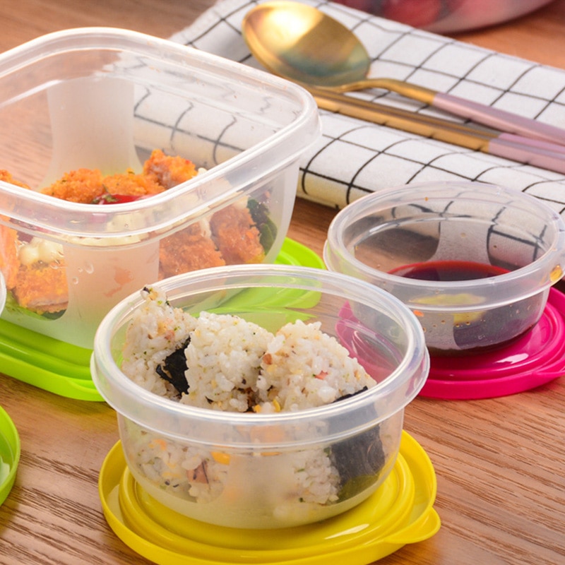5Pcs/set Food Container Plastic Bento Fresh-Keepin... – Grandado
