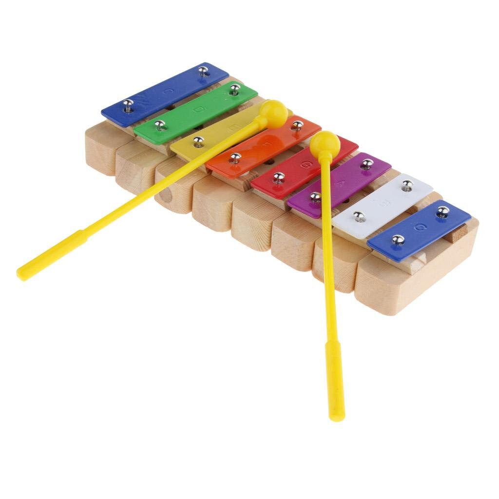 Mini 8 Button Xylophone And 2 X Wood Hammer Match ... – Vicedeal