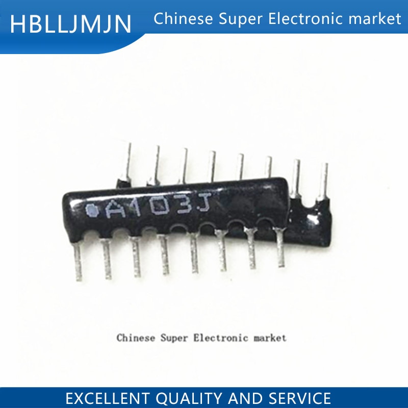 50PCS A08-103 SIP-8 10K Ohm 8 Commoned Resistor Ne... – Grandado