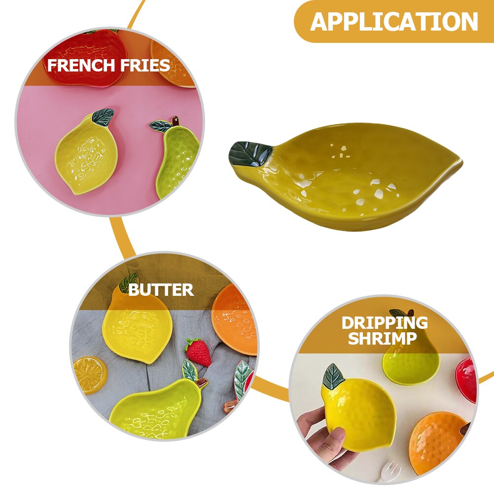 Fruits Shaped Sauce Dish Ceramic Seasoning Plate V... – Grandado