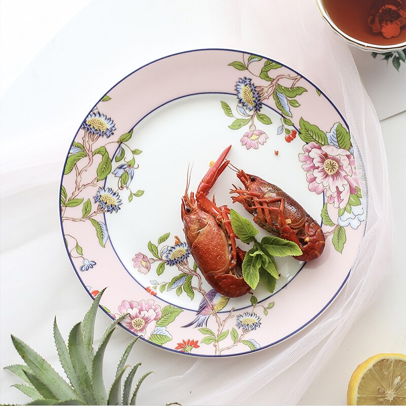 8inch high-end bone china plates British style aft... – Vicedeal