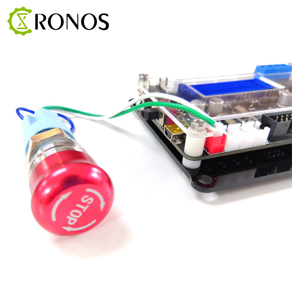 16mm metal knap switch selvlåsende nødstop vandtæt svampe hoved, enhed ...