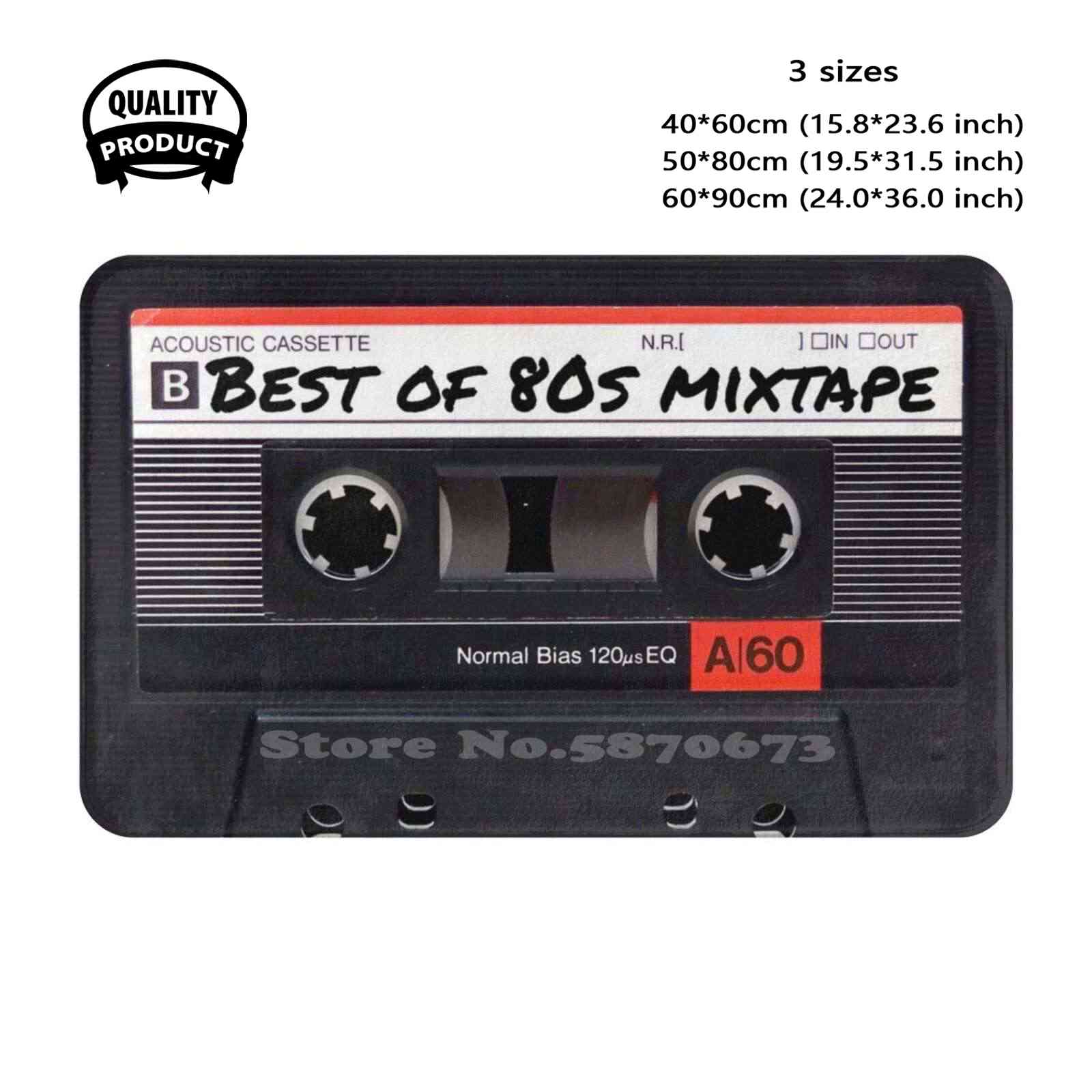 80'S Cassette Eighties 80S 3 Sizes Home Rug Ro... – Vicedeal