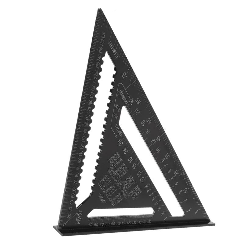 12Inch 12Inch Aluminum Alloy Metric Triangle Ruler... – Vicedeal