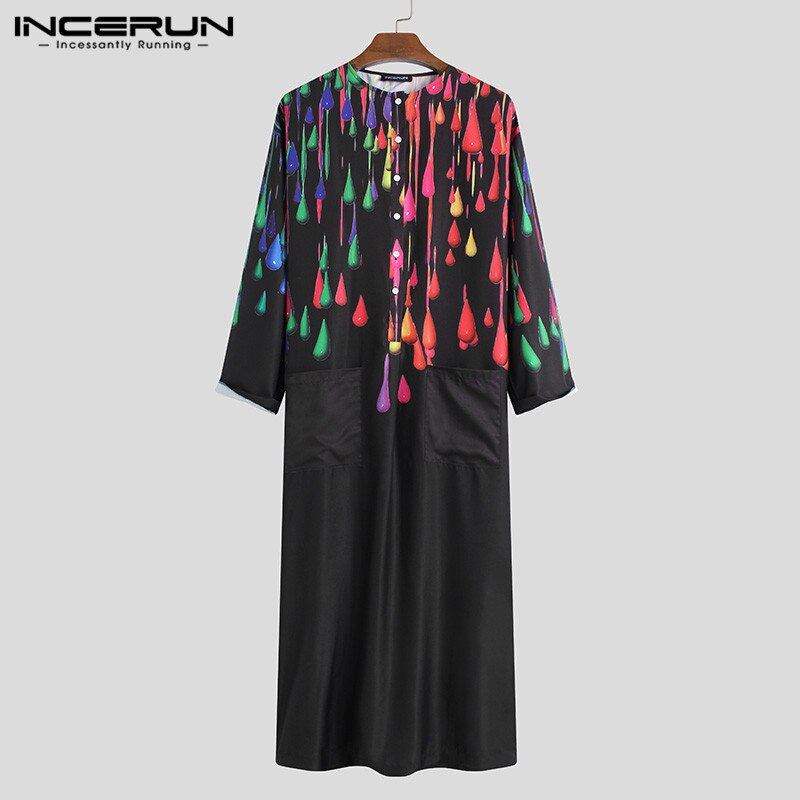 Moslim Mannen Jubba Thobe Islamitische Arabische K... – Vicedeal