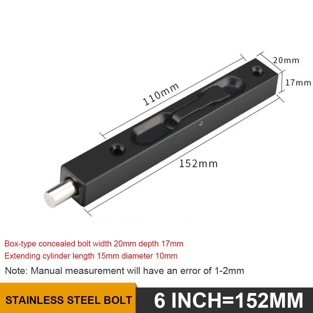 6/8/10Inch Wooden Door Flush Bolt Stainless Steel ... – Grandado