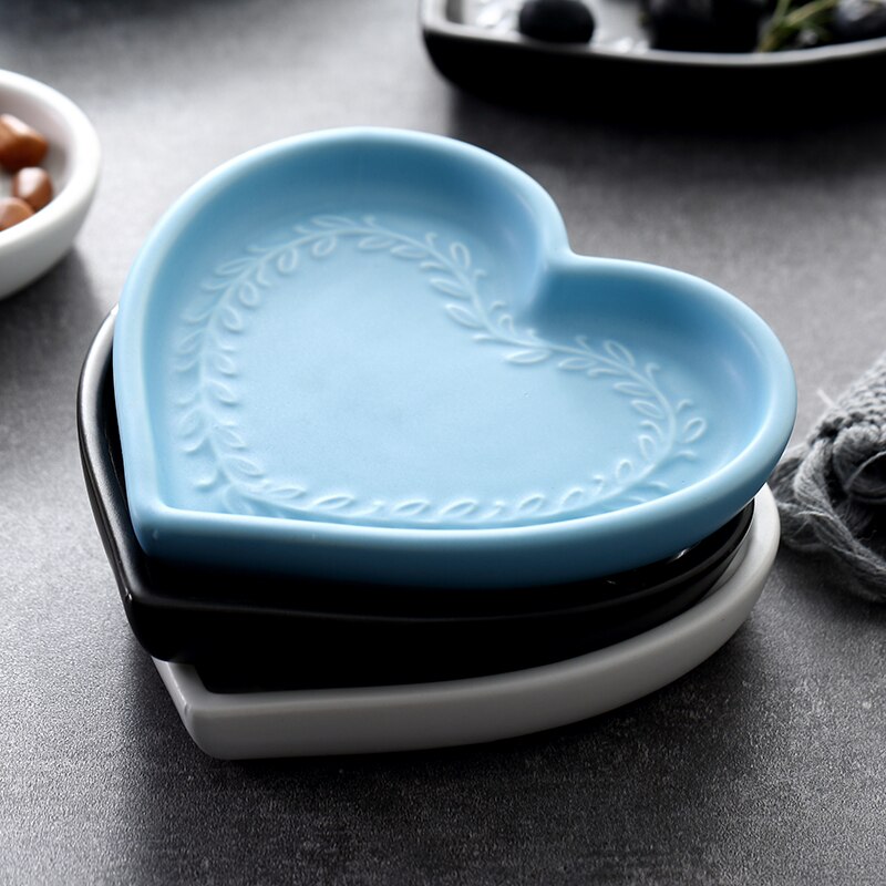 Creativity Heart-shaped Plate Breakfast Western Ca... – Grandado