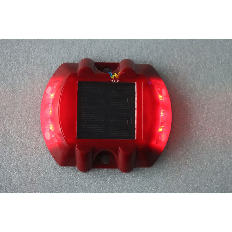 Red plastic Case Pavement Solar Light led road stu... – Grandado