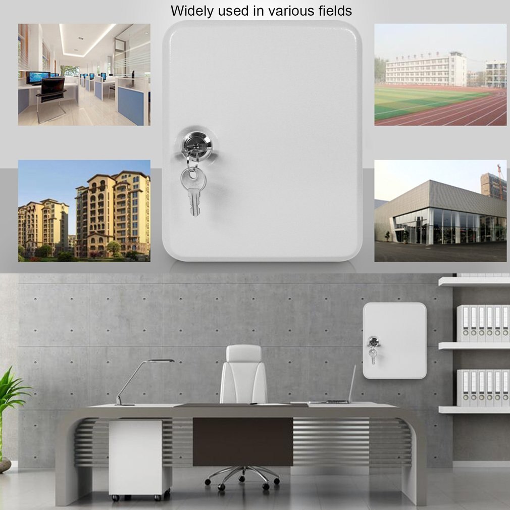 LESHP Key Cabinet Box 20 Tags Fobs wall Mounted Lo... – Grandado