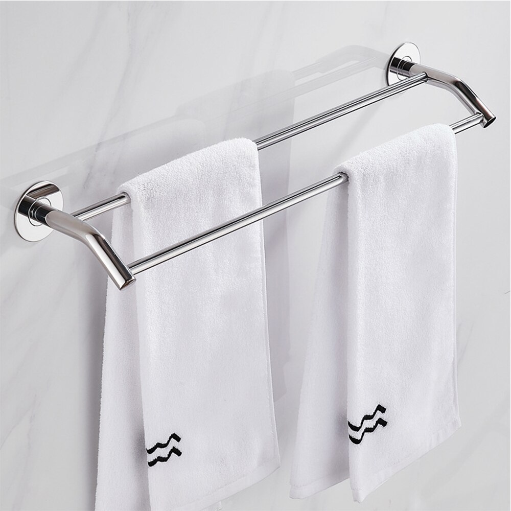 Bathroom Accessories Wall Mounted Towel Rack Doubl... – Vicedeal