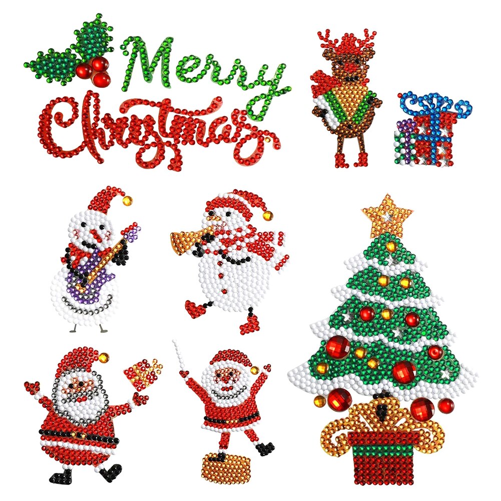 5D DIY Christmas Santa Trees Elk Snowman Diamond P... – Grandado