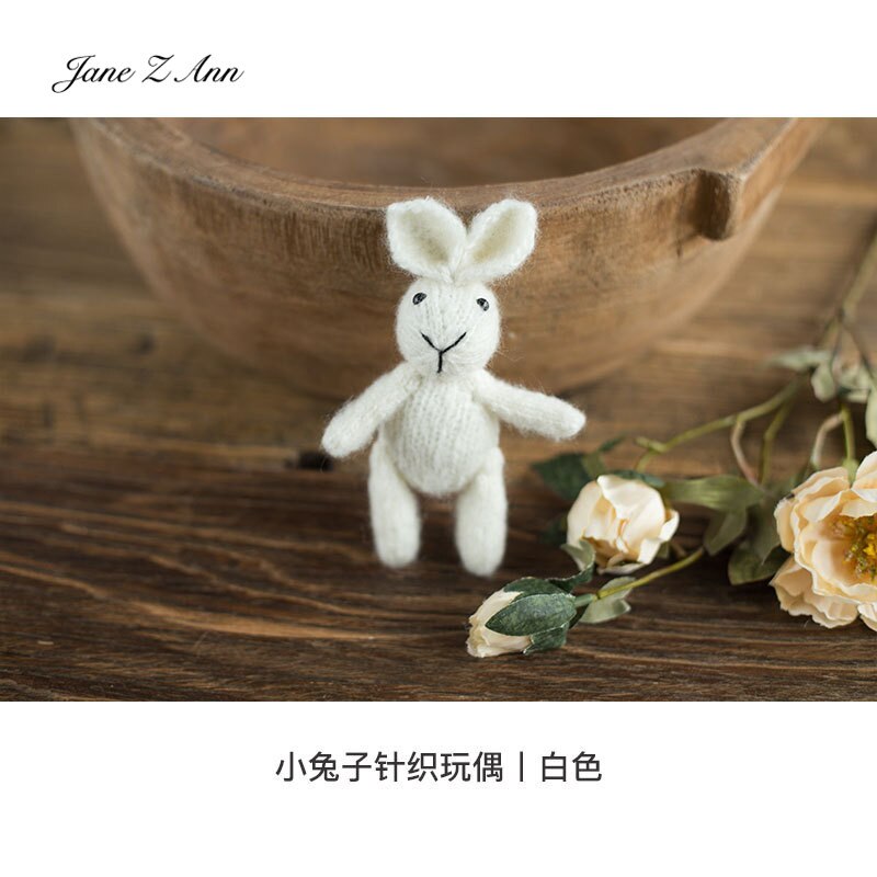 Jane Z Ann Newborn photography props knitted rabbi... – Grandado