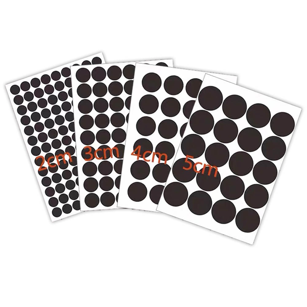 300 Pcs A Pack Round Black Stickers Seal Labels wi... – Grandado