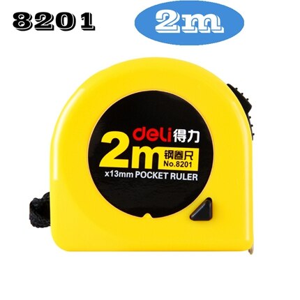 Deli 8203 pocket ruler 2m 3m 5m 7.5m 10m tape rule... – Grandado