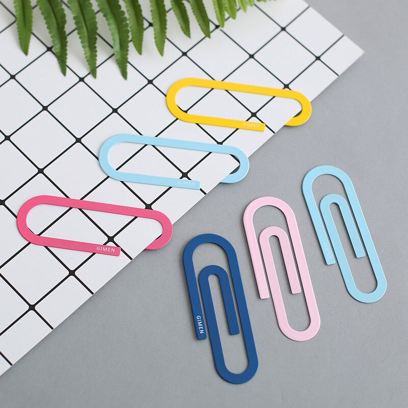 2 PCs/Set Cute Colored Paper Clips Metal Kawaii Bi... – Vicedeal