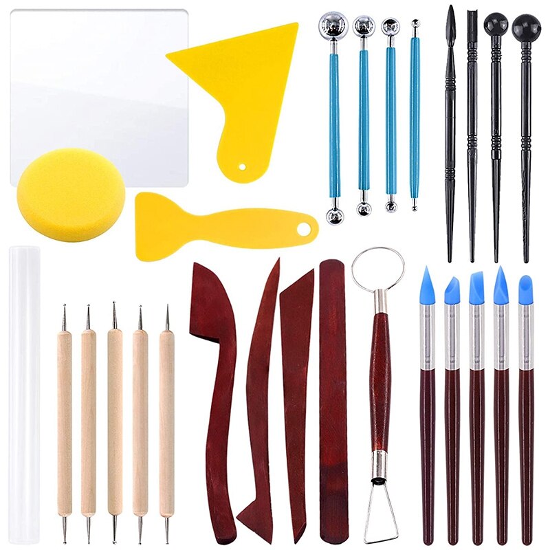 Polymer Clay Tools Kit Ceramic Pottery Modeling Cl... – Grandado