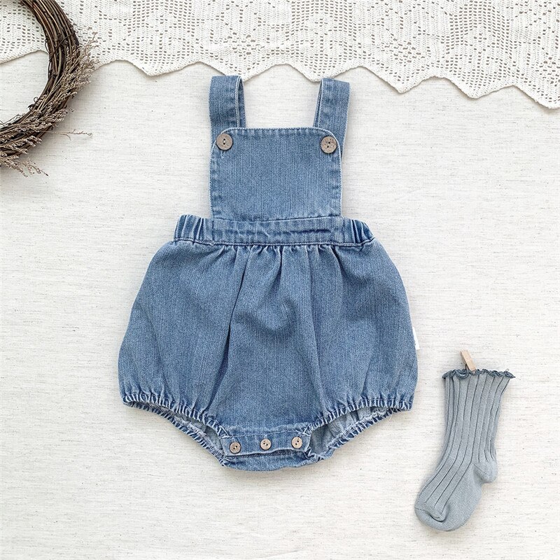EnkeliBB Spring Summer Baby Unisex Denim Overalls ... – Grandado