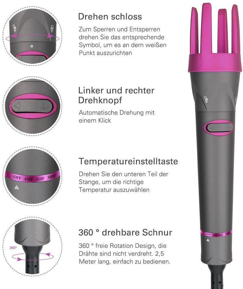 Automatische Hair Curler 3 In 1 Haar Krultang Verw... – Grandado