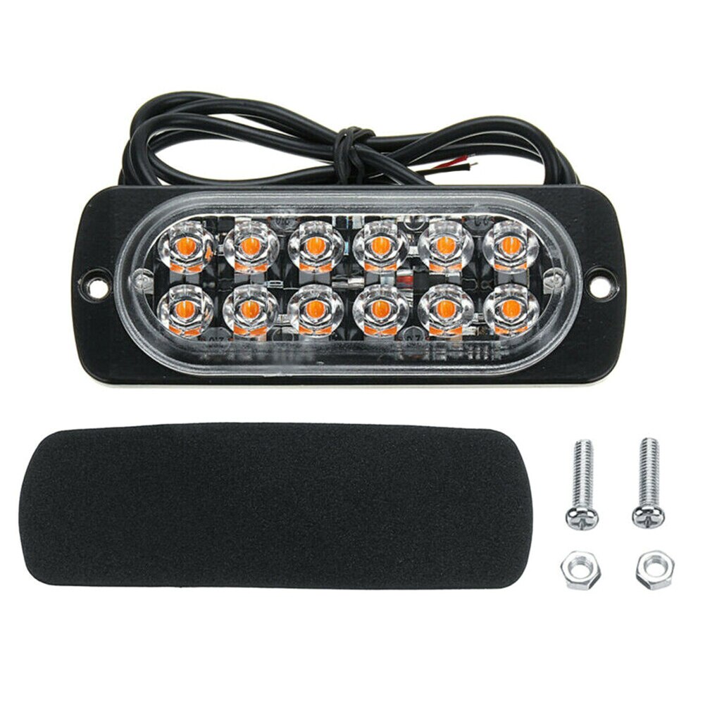 12V 12 Led Light Bar Amber Car Truck side marker l... – Grandado