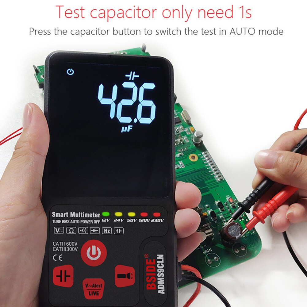 BSIDE ADMS9CLN Digital Multimeter True RMS Test Vo... – Vicedeal