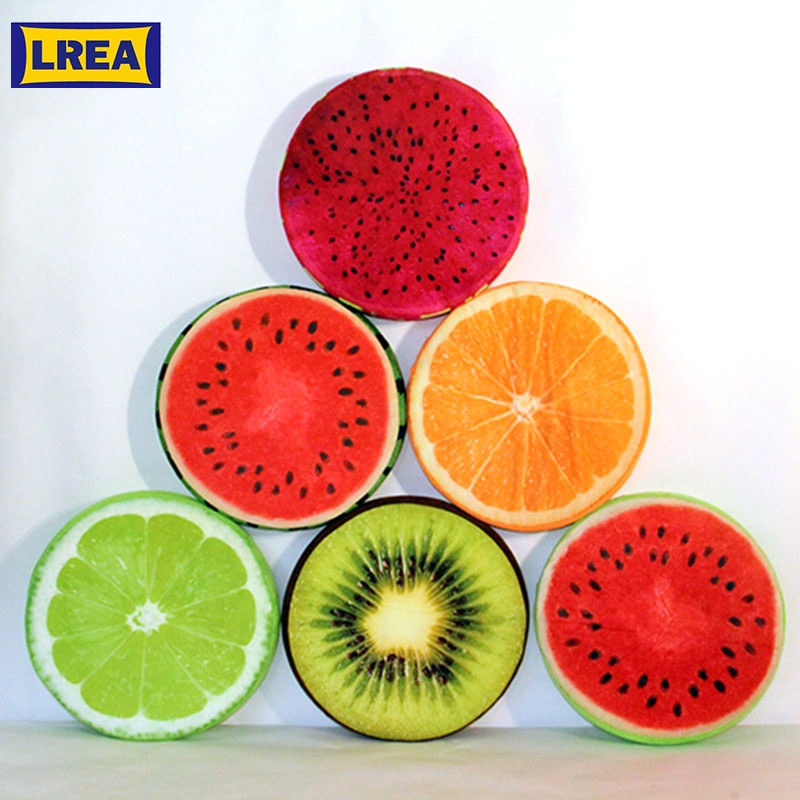 Lrea 30Cm 3D Cojines Fruit Zitkussen Ronde Kussen ... – Grandado