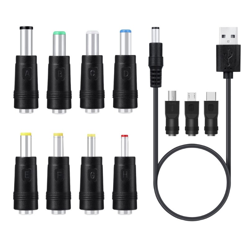 11in1 5V Usb Naar Dc 5.5X2.1Mm Plug Oplaadsnoer Vo... – Grandado