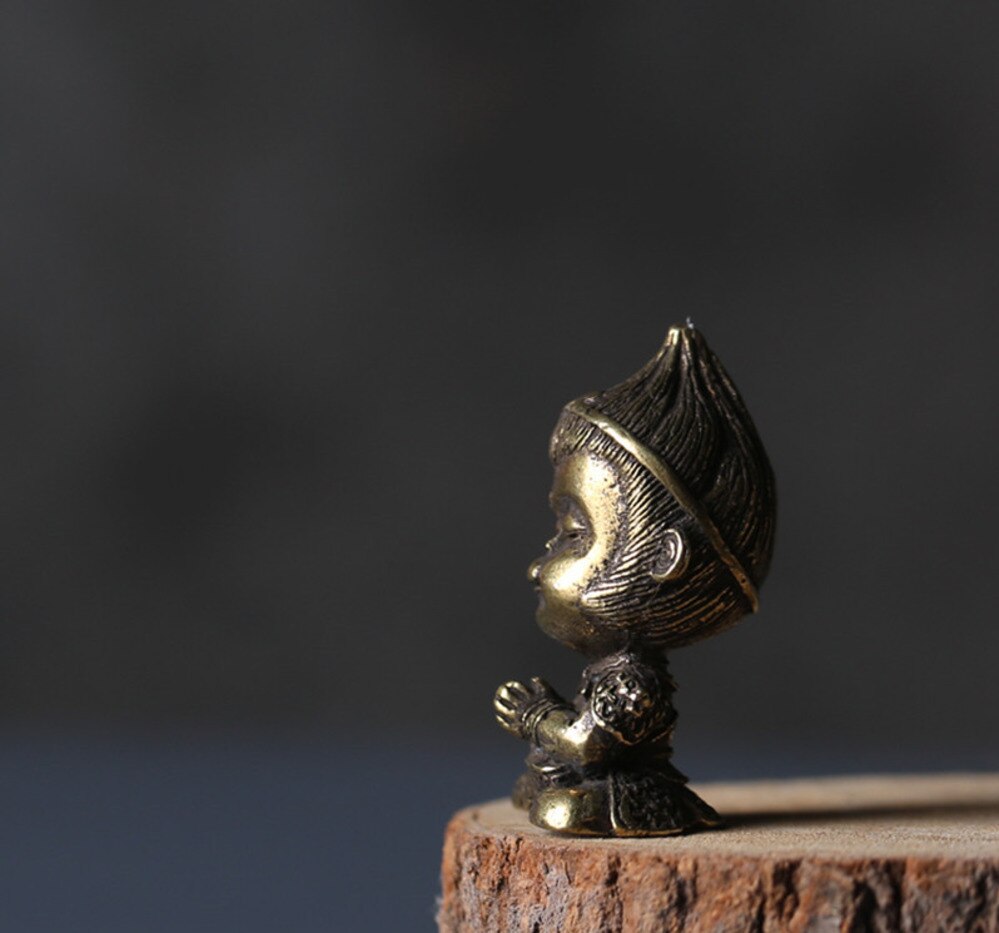 Pure Copper Monkey King Small Ornaments Kung Fu Te... – Grandado